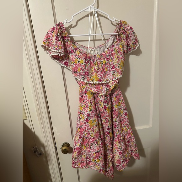 Terra & Sky | Dresses | Terra Sky Floral Dress With Pink And Yellow ...